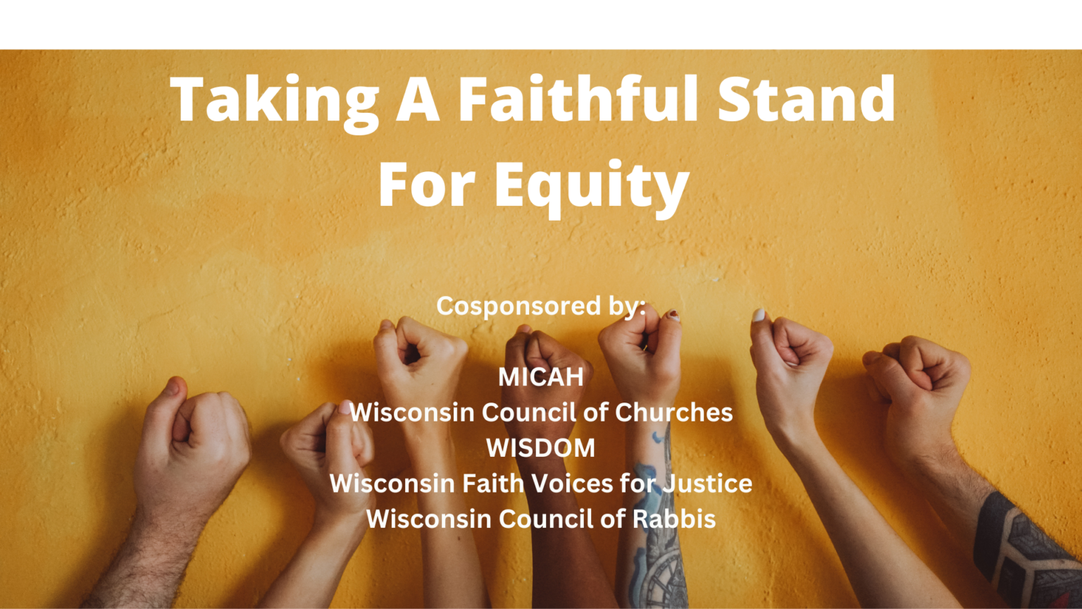 Taking a Faithful Stand for Equity Statewide Call: Teaching Wisconsin ...